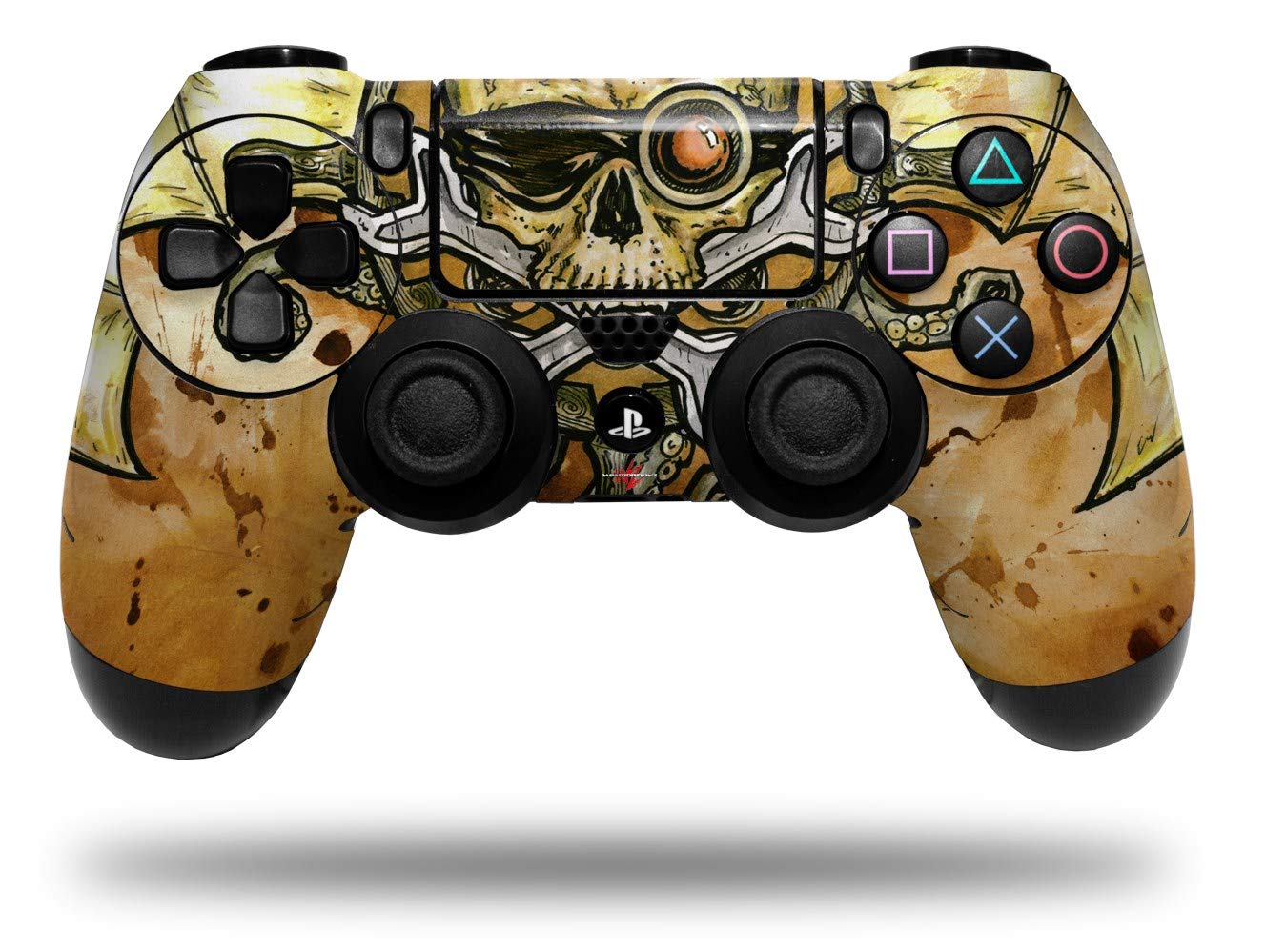 WraptorSkinz Vinyl Decal Skin Compatible with Sony PS4 Controller PlayStation 4 Original Slim and Pro Airship Pirate (Controller NOT Included)