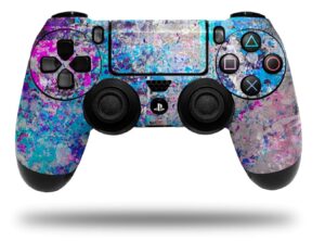 wraptorskinz vinyl decal skin compatible with sony ps4 controller playstation 4 original slim and pro graffiti splatter (controller not included)