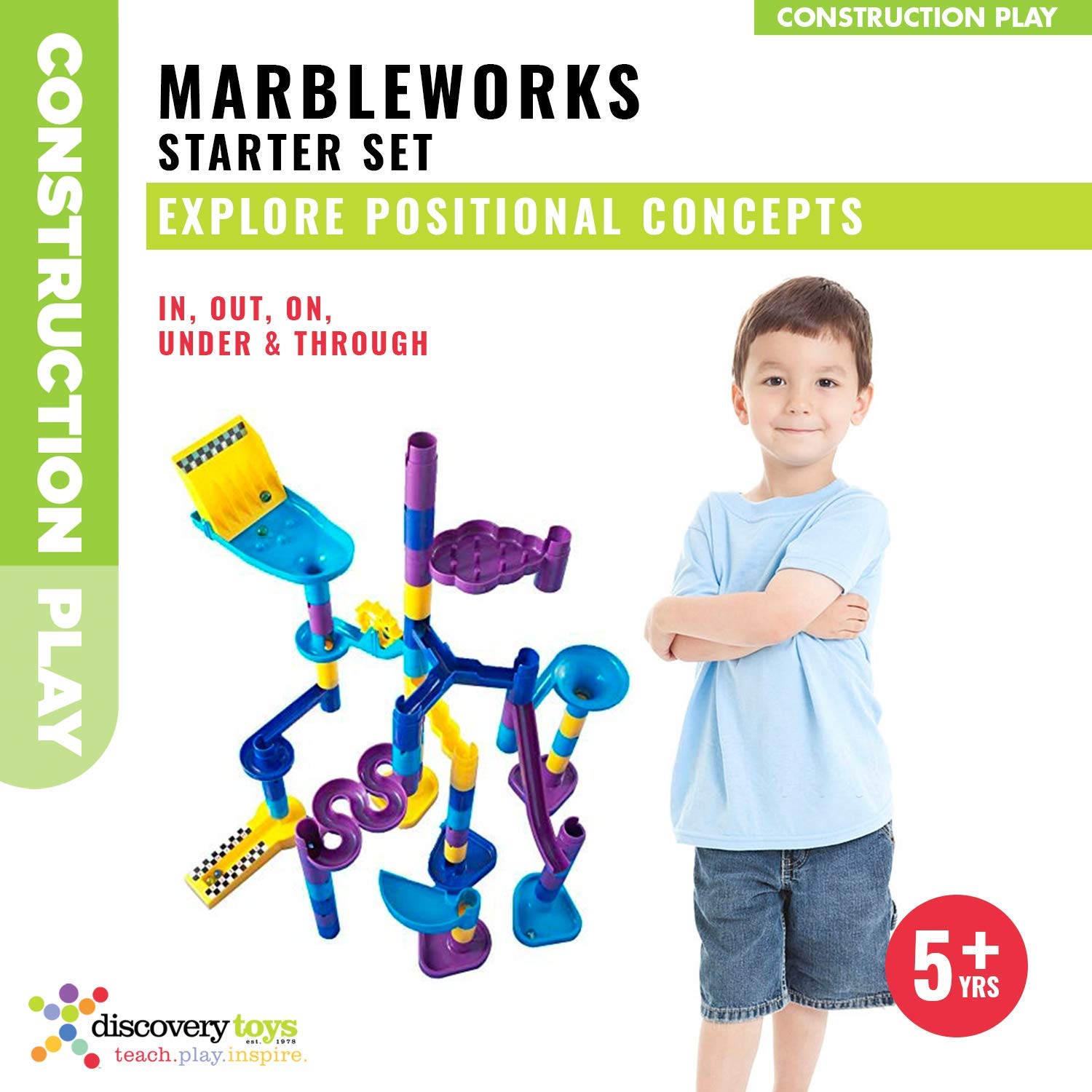 Discovery Toys MARBLEWORKS® Marble Run Ultra Deluxe Set | Kid-Powered Learning | STEM Educational Building Block Toy Learning & Childhood Development 5 Years Old and Up