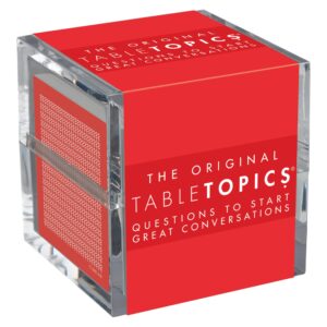 tabletopics - the original - conversation starter cards - 135 questions to break the ice & build connection with friends, family, workmates at home, parties, & meetings