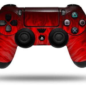 WraptorSkinz Skin compatible with Sony PS4 Dualshock Controller PlayStation 4 Original Slim and Pro Fire Red (CONTROLLER NOT INCLUDED)