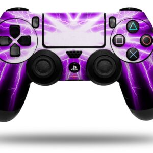 WraptorSkinz Skin Compatible with Sony PS4 Dualshock Controller PlayStation 4 Original Slim and Pro Lightning Purple (Controller NOT Included)