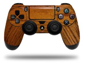 wraptorskinz skin compatible with sony ps4 dualshock controller playstation 4 original slim and pro wood grain - oak 01 (controller not included)