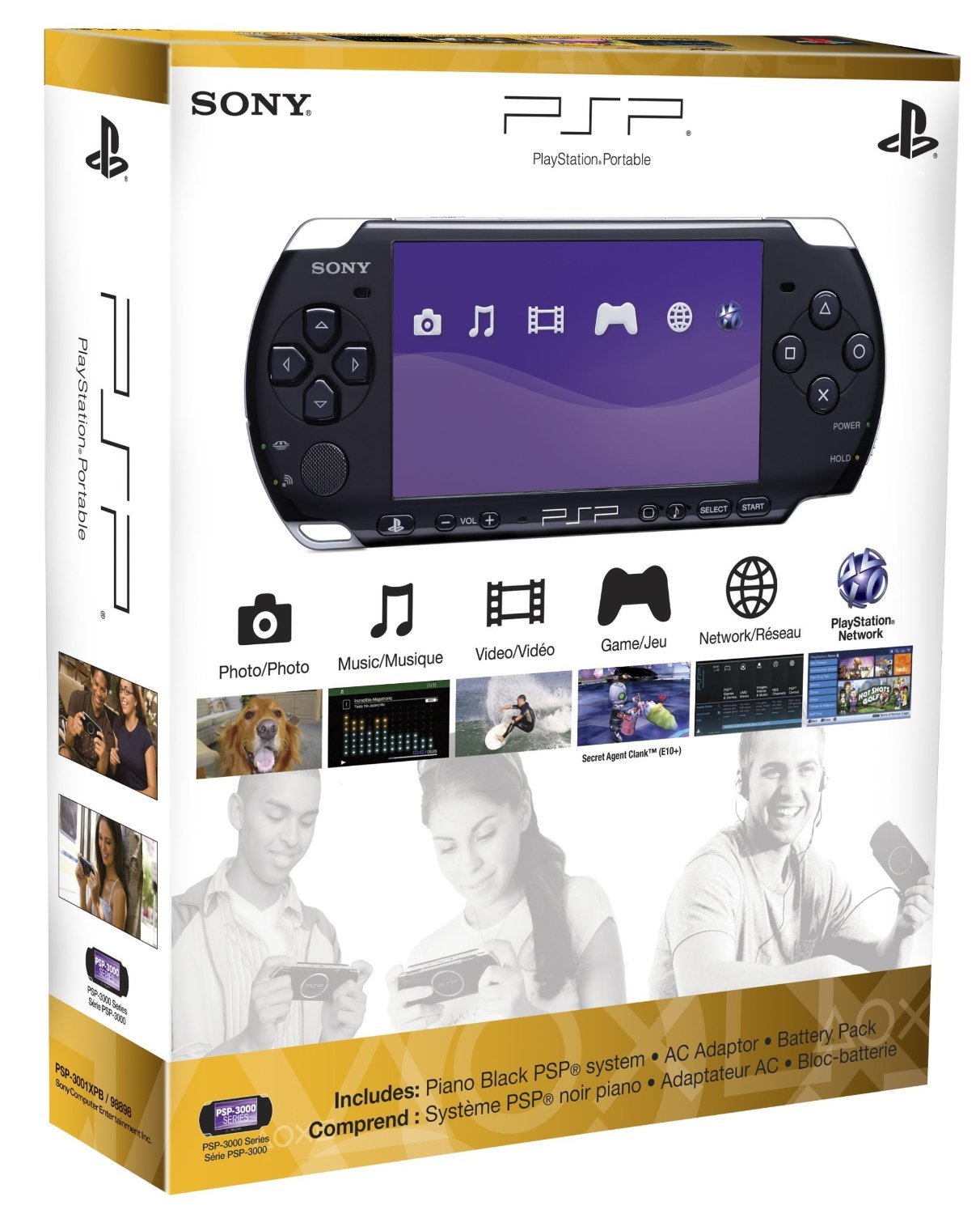 Playstation Portable 3000 Core Pack System - Piano Black