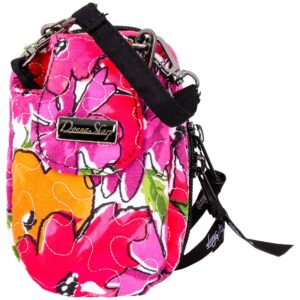 donna sharp cell phone purse crossbody shoulder bag for women ladies and girls (malibu flower)