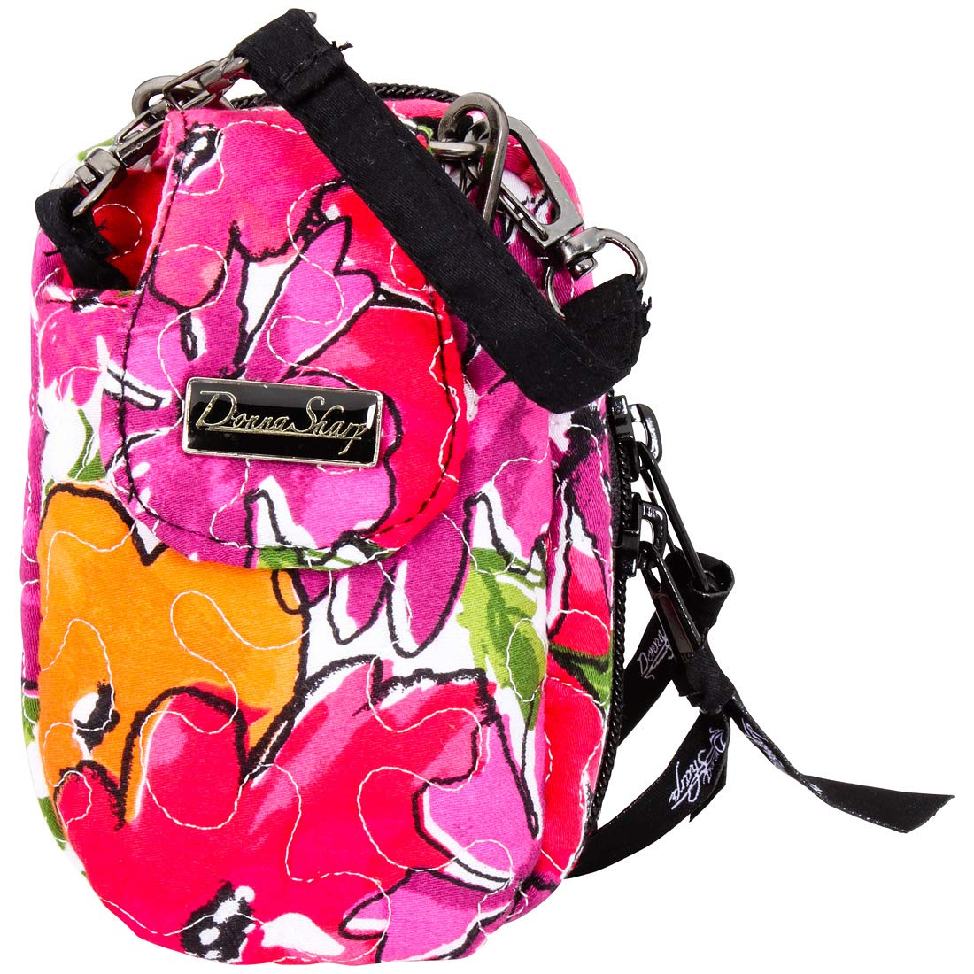 Donna Sharp Cell Phone Purse Crossbody Shoulder Bag for Women Ladies and Girls (Malibu Flower)