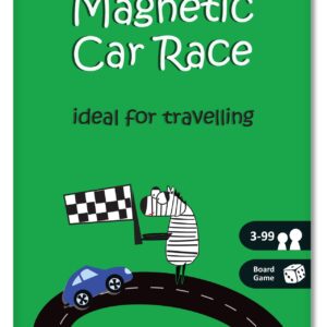 The Purple Cow Magnetic Travel Car Race Game - Airplane Games & Quiet Games. Game Box for Kids & Adults. Fun Game Where You Get to Race Each Other Around A Track, Car Race