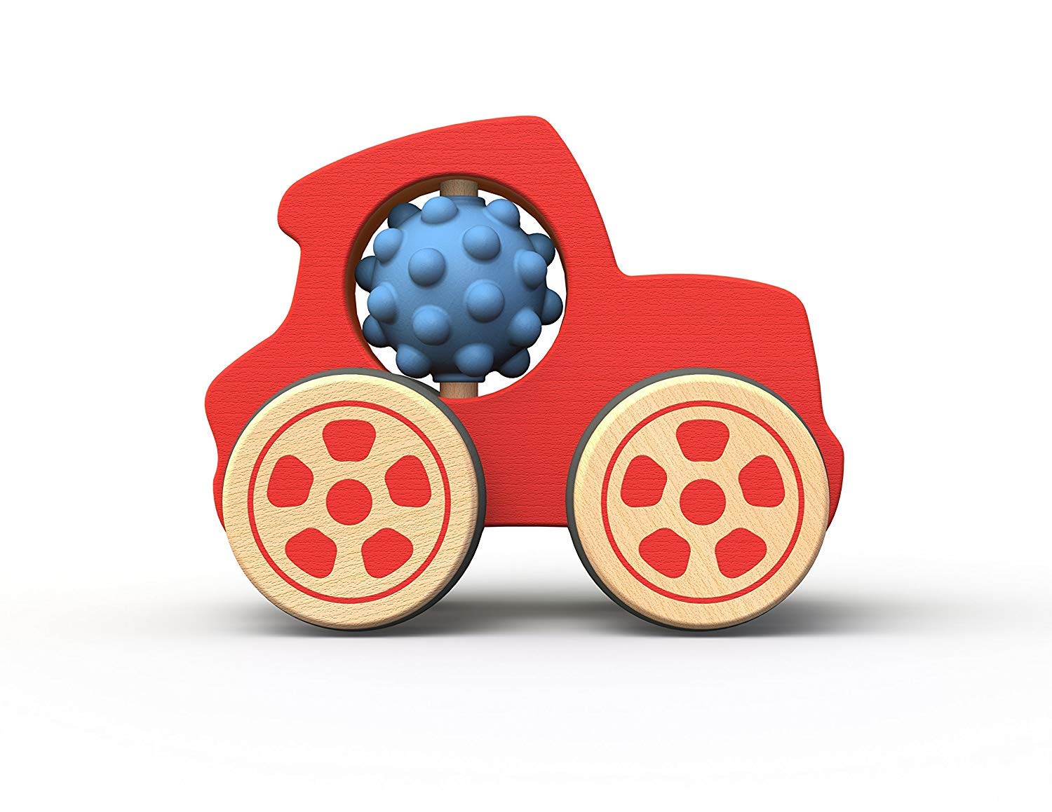 BeginAgain Nubble Rumbler Truck - Promote Imagination and Active Play - Red, Kids 18 Months and Up