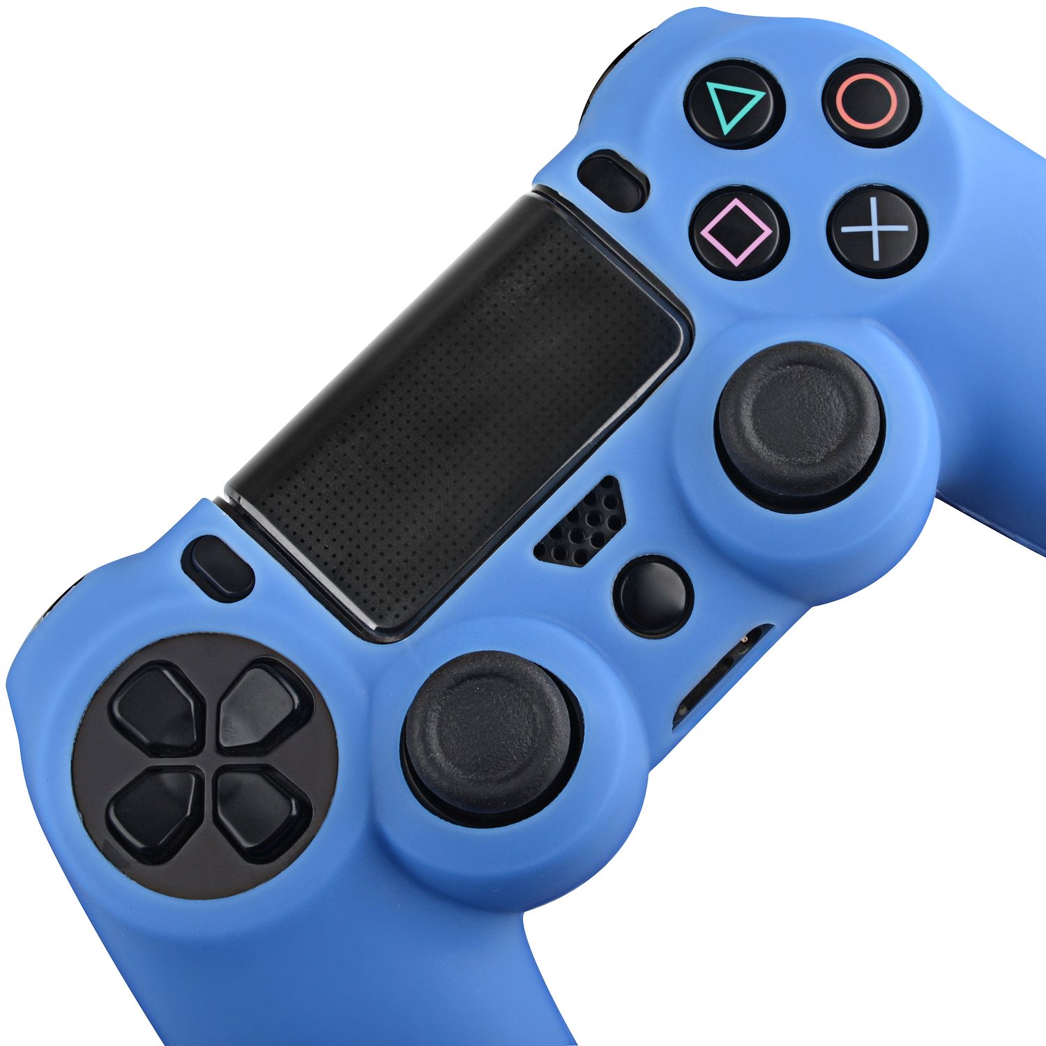 For PS4 Controller Silicone Skin Case Cover, Insten Silicone Controller Skin Case Compatible With Sony PlayStation 4 PS4 Controller, Blue