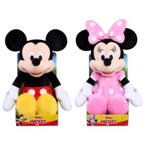 Disney Junior Mickey Mouse Large Plush Minnie Mouse, Officially Licensed Kids Toys for Ages 2 Up by Just Play