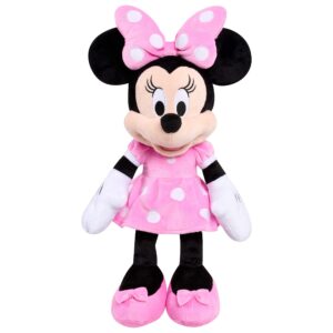 disney junior mickey mouse large plush minnie mouse, officially licensed kids toys for ages 2 up by just play