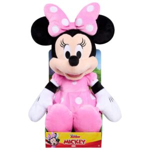 Disney Junior Mickey Mouse Large Plush Minnie Mouse, Officially Licensed Kids Toys for Ages 2 Up by Just Play