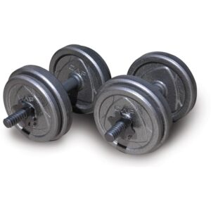 cap adjustable cast iron dumbbell set