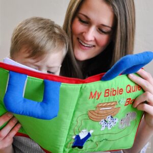 My Bible Quiet Book by My Growing Season | Interactive Fabric Activity Book for Kids | Educational Christian Toy for Toddlers & Preschoolers | Travel-Friendly and Sensory-Rich Soft Book