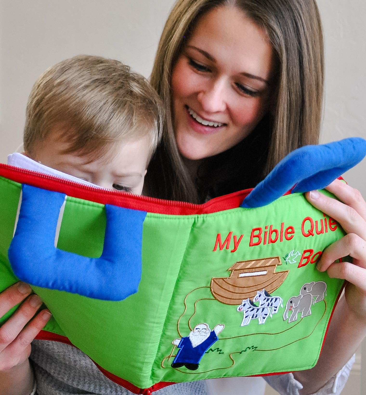 My Bible Quiet Book by My Growing Season | Interactive Fabric Activity Book for Kids | Educational Christian Toy for Toddlers & Preschoolers | Travel-Friendly and Sensory-Rich Soft Book