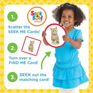 MindWare Seek-a-Boo Seek and Find Memory Game and Toddler Flash Cards Matching Game