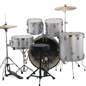 Ludwig 5 Piece Accent Drive Drum Set with Hardware & Cymbals