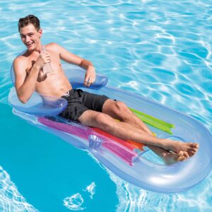 Intex King Kool 58802EP Inflatable Lounging Swimming Pool Float, Multi-Colored