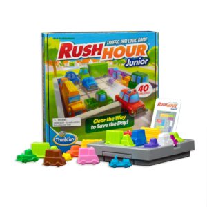 think fun rush hour junior traffic jam logic game and stem toy for boys and girls age 5 and up - junior version of the international bestseller rush hour,44005041