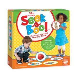 mindware seek-a-boo seek and find memory game and toddler flash cards matching game