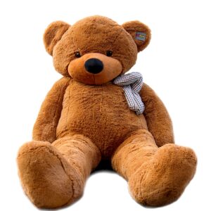 Joyfay 78" Giant Teddy Bear Huge 6.5 feet Stuffed Teddy Bear Soft Toy Valentine's Big Gift (Dark Brown)