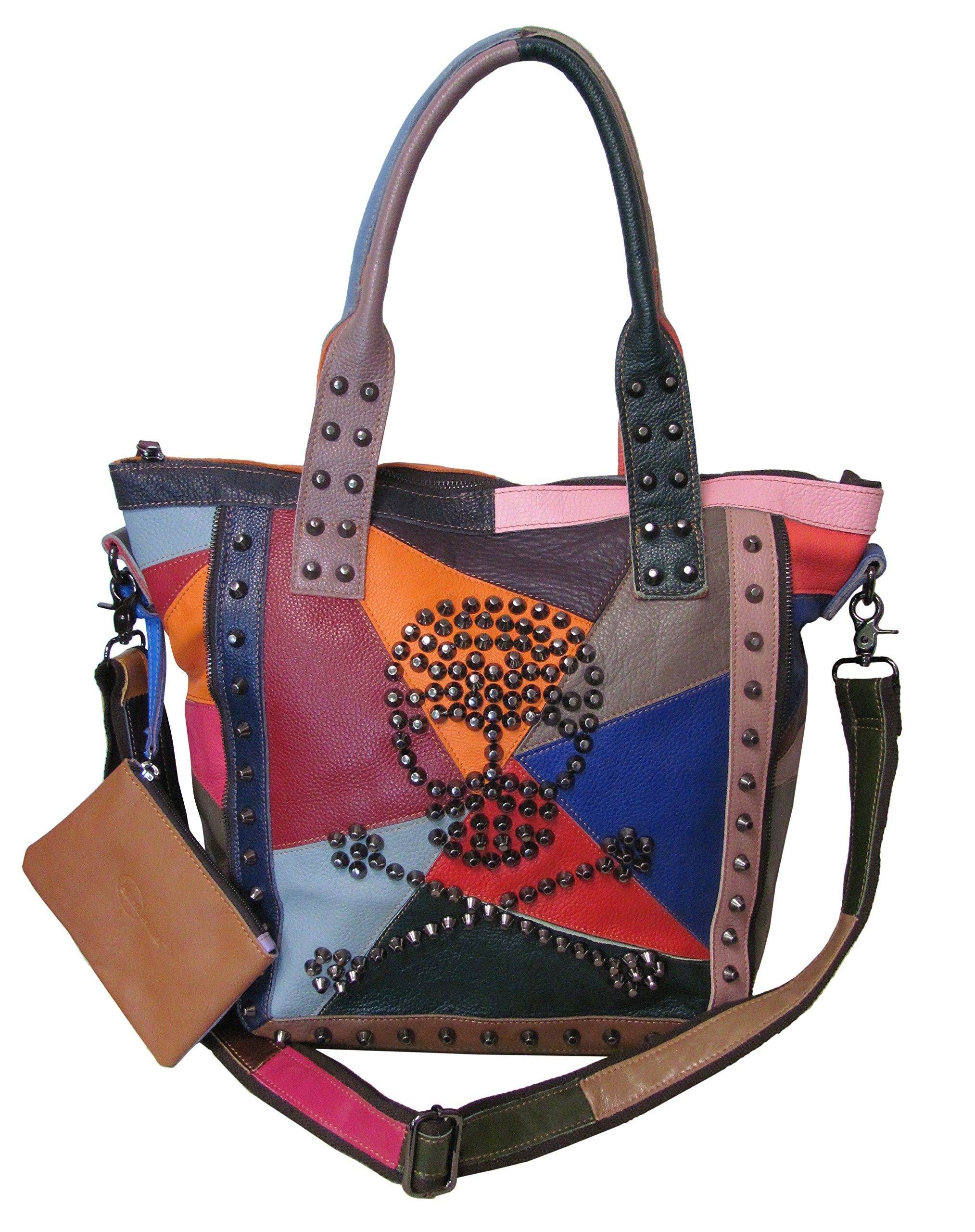 Amerileather QMetal Crossbones (Rainbow)