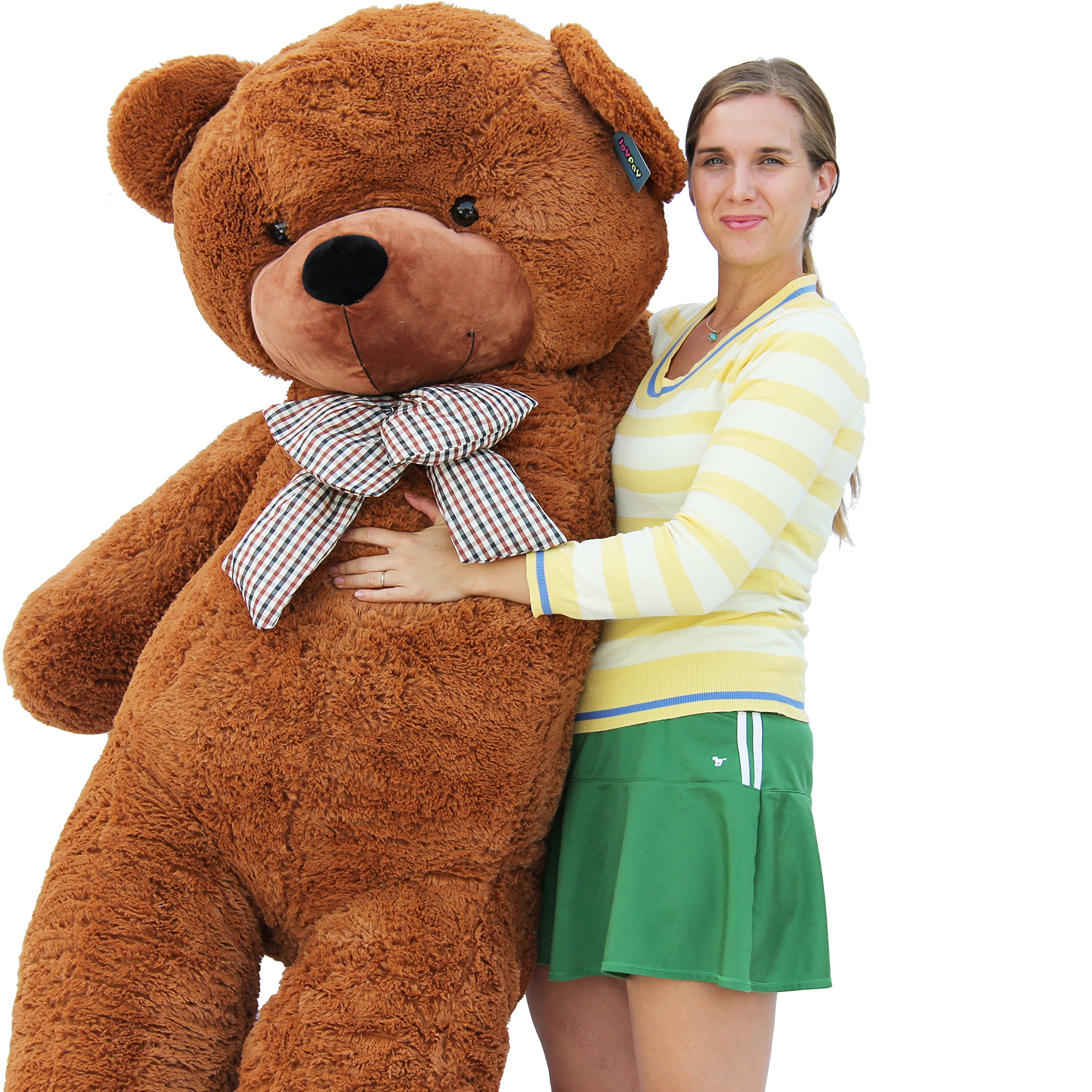 Joyfay 78" Giant Teddy Bear Huge 6.5 feet Stuffed Teddy Bear Soft Toy Valentine's Big Gift (Dark Brown)