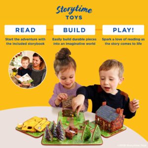 STORYTIME TOYS The Three Little Pigs 3D Puzzle - Book and Toy Set - 3 in 1 - Book, Build, and Play