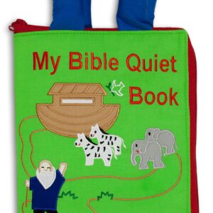 My Bible Quiet Book by My Growing Season | Interactive Fabric Activity Book for Kids | Educational Christian Toy for Toddlers & Preschoolers | Travel-Friendly and Sensory-Rich Soft Book