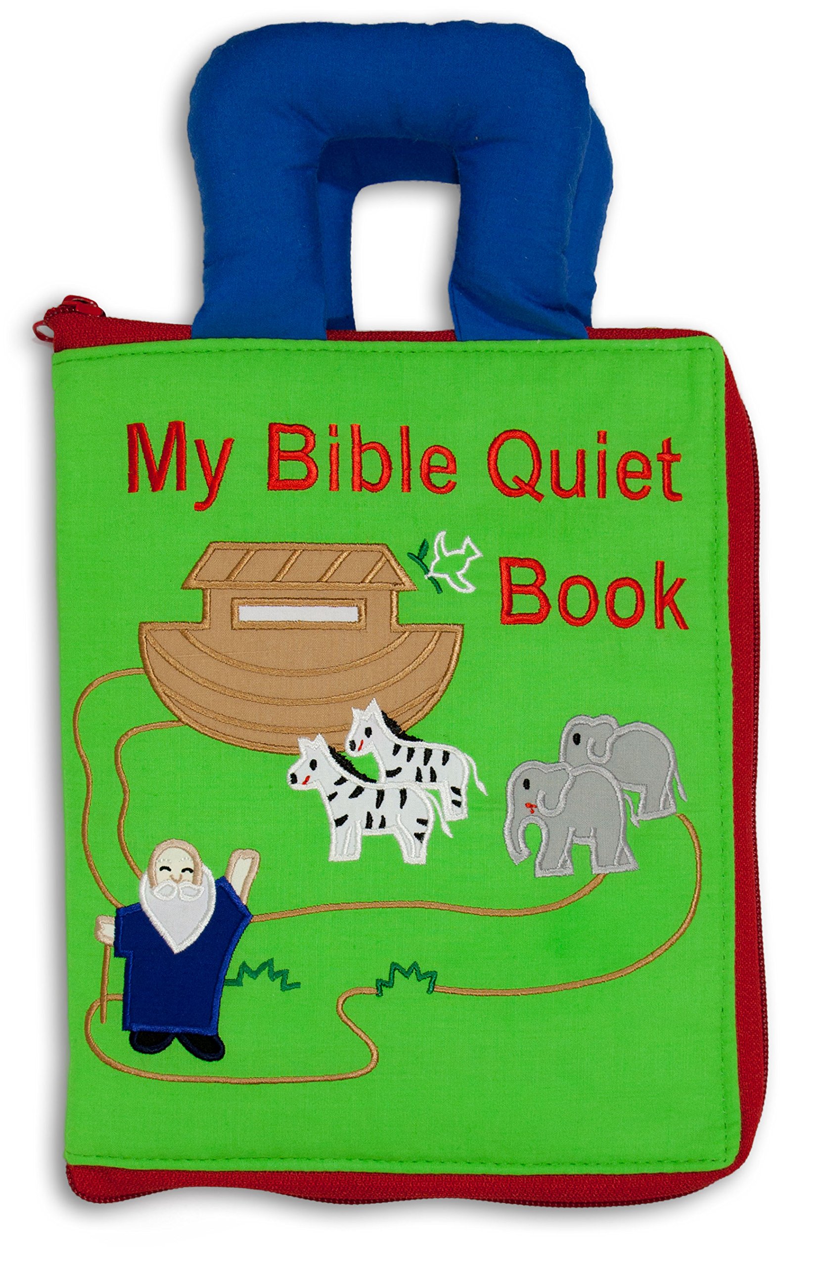 My Bible Quiet Book by My Growing Season | Interactive Fabric Activity Book for Kids | Educational Christian Toy for Toddlers & Preschoolers | Travel-Friendly and Sensory-Rich Soft Book