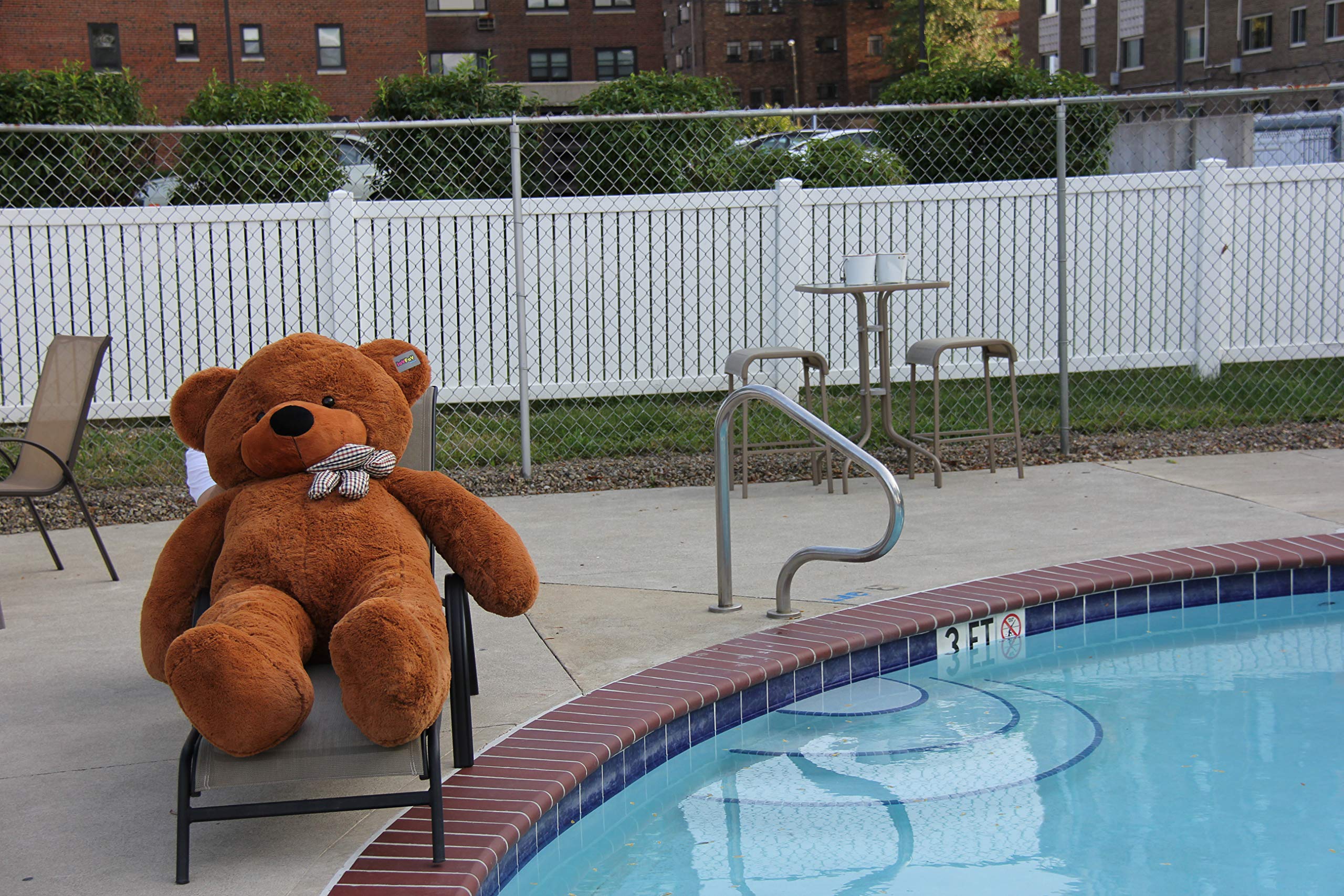 Joyfay 78" Giant Teddy Bear Huge 6.5 feet Stuffed Teddy Bear Soft Toy Valentine's Big Gift (Dark Brown)