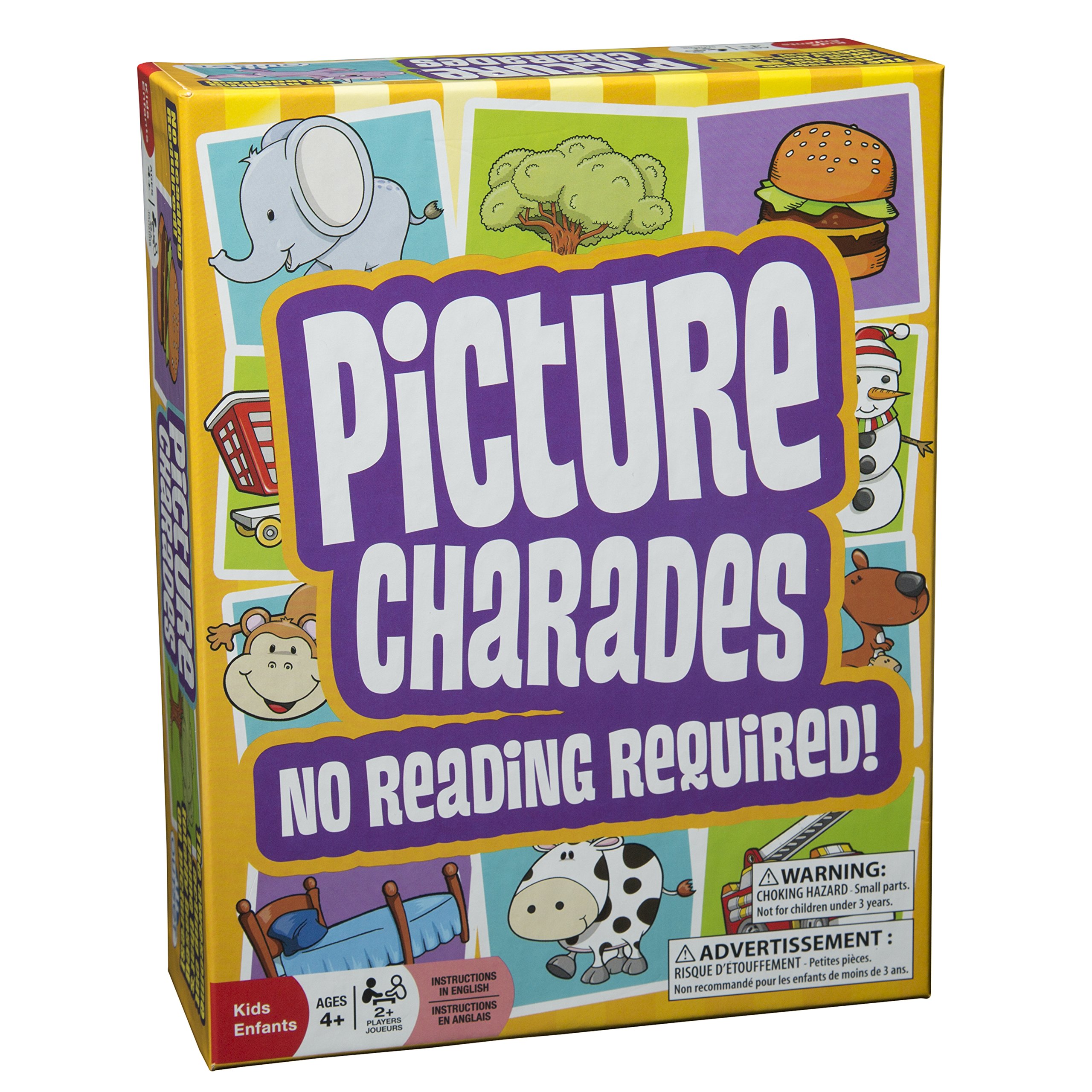 Outset Media Picture Charades for Kids - No Reading Required! - Contains 4 Deck, 192 Cards Total - Ages 4+