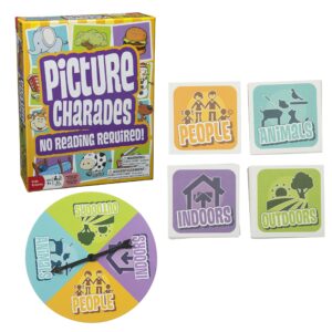 outset media picture charades for kids - no reading required! - contains 4 deck, 192 cards total - ages 4+