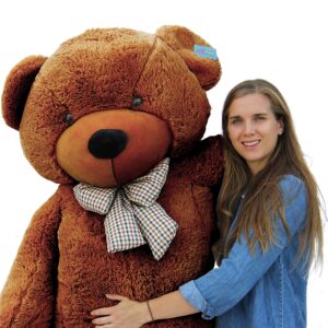 joyfay 78" giant teddy bear huge 6.5 feet stuffed teddy bear soft toy valentine's big gift (dark brown)