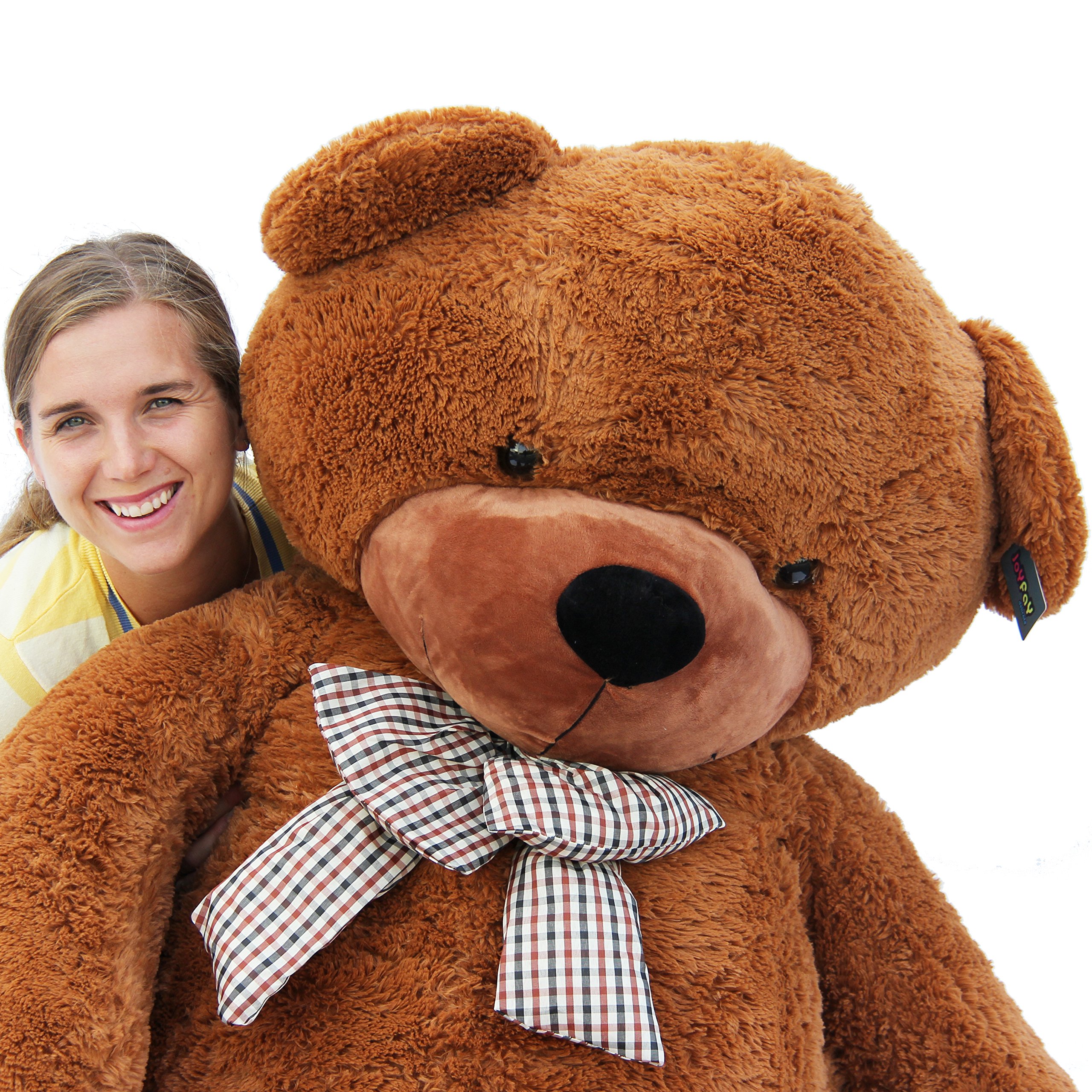 Joyfay 78" Giant Teddy Bear Huge 6.5 feet Stuffed Teddy Bear Soft Toy Valentine's Big Gift (Dark Brown)