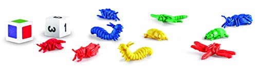 Learning Resources Take 10! Color Bug Catchers, Fine Motor Skills, for 2-4 Players, Ages 3+