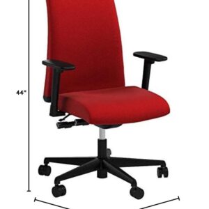 HON Ignition Series Mid-Back Work Chair - Upholstered Computer Chair for Office Desk, Poppy (HIWM3)