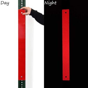 SmartSign - K-2192-R-DG-03x30 Reflective Sign Post Panel | 3" x 30" 3M Diamond Grade Reflective Aluminum Red