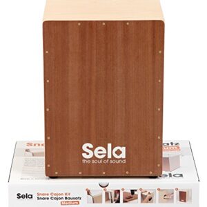 Sela SE 018 Snare Cajon Kit Medium with Instructions and Audio CD, (SE018)