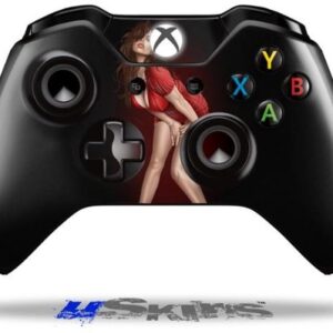 WraptorSkinz Decal Style Vinyl Skin Wrap compatible with XBOX One Original Wireless Controller Ooh-La-La Pin Up Girl