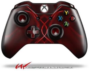 wraptorskinz decal style vinyl skin wrap compatible with xbox one original wireless controller abstract 01 red - (controller not included)