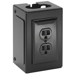 chief fca540 unlock outlet box assembly, black