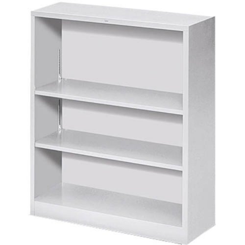 HON S42ABCS Metal Bookcase, Three-Shelf, 34-1/2w x 12-5/8d x 41h, Charcoal