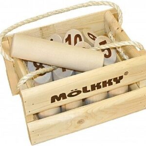 Molkky - Wooden Pin & Skittles Game - Outdoor Fun - For Beach - Park - Picnic - Playground - Classic Family Garden Game from Tactic