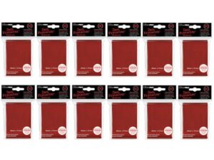 600 ultra pro red deck protectors sleeves standard mtg colors