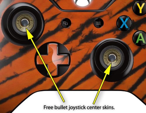 WraptorSkinz Decal Style Vinyl Skin Wrap compatible with XBOX One Original Wireless Controller Tie Dye Bengal Belly Stripes