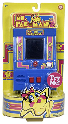 Basic Fun Arcade Classics - Ms Pac-Man Retro Mini Arcade Game,Multicolor