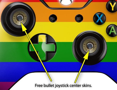 WraptorSkinz Decal Style Vinyl Skin Wrap compatible with XBOX One Original Wireless Controller Rainbow Stripes - (CONTROLLER NOT INCLUDED)