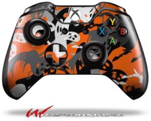 wraptorskinz decal style vinyl skin wrap compatible with xbox one original wireless controller halloween ghosts - (controller not included)