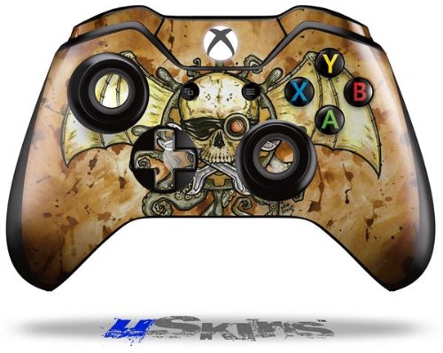 WraptorSkinz Decal Style Vinyl Skin Wrap compatible with XBOX One Original Wireless Controller Airship Pirate